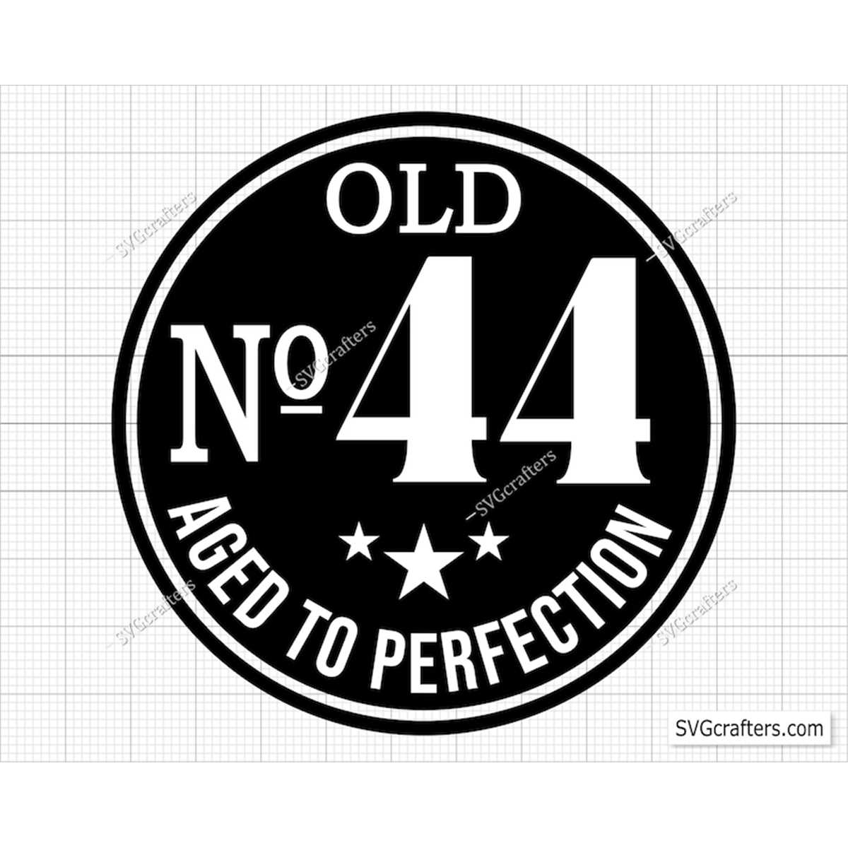 44th Birthday Svg Png, 44th svg, Aged to perfection svg, 44 | Inspire ...