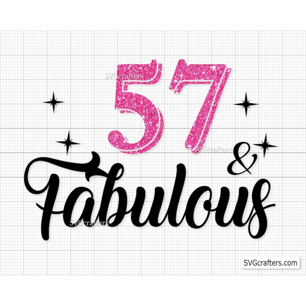 57th Birthday Svg Png, 57th svg, Aged to perfection svg, 57 - Inspire ...