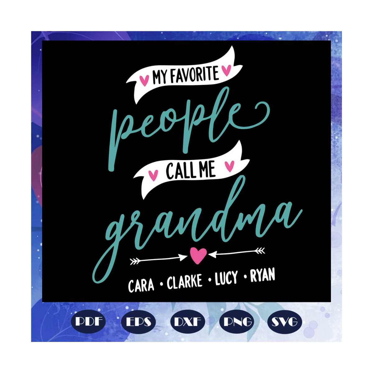 My favorite people call me grandma, grandma svg, mothers day | Inspire ...
