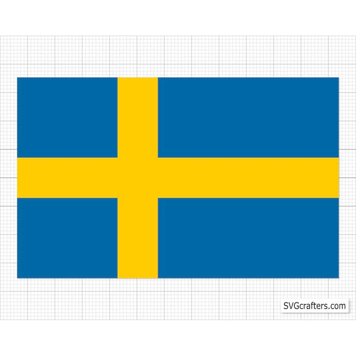 Flag of Sweden Svg Png, Swedish Svg, Sweden Flag, Sweden fla - Inspire ...