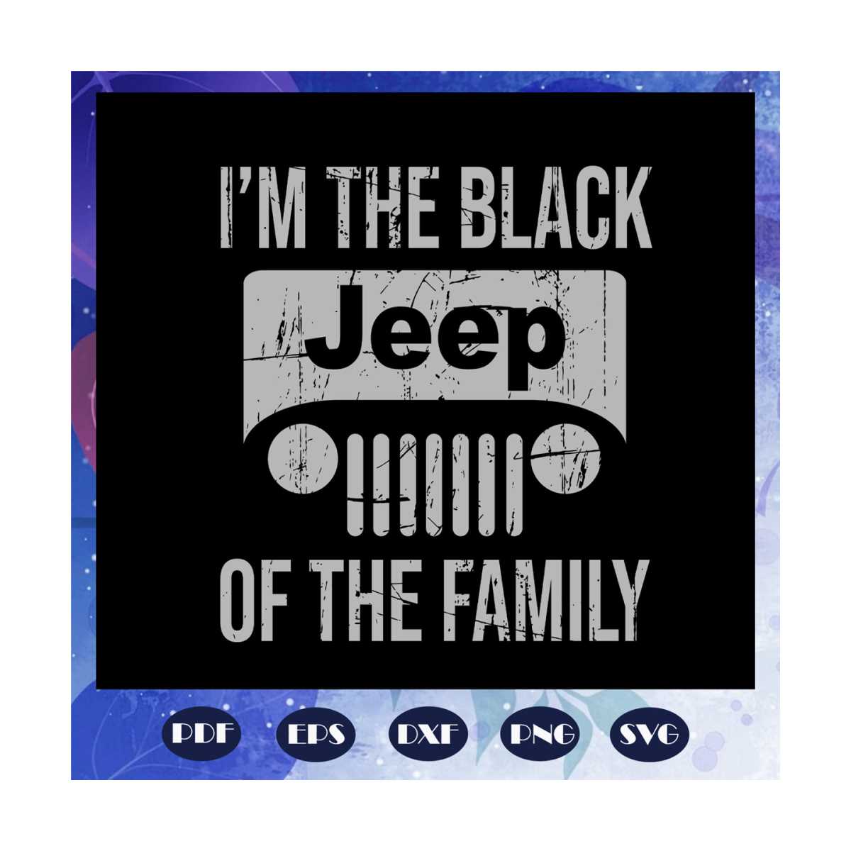 I am the black jeep of the family, jeep svg, jeep family, bl | Inspire ...