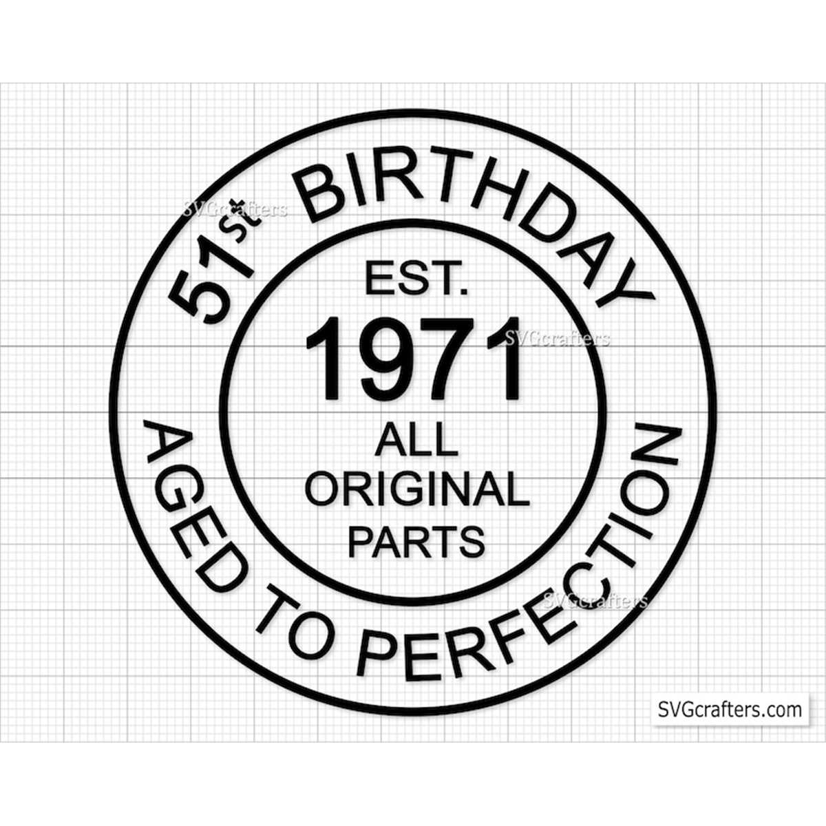 51st birthday svg, 51 and fabulous svg, fifty one svg, Forty - Inspire ...