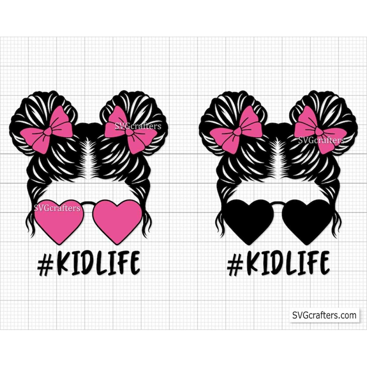 Mom Kid Life svg, Layered Kid Life svg, Messy Bun Mom svg, L | Inspire ...