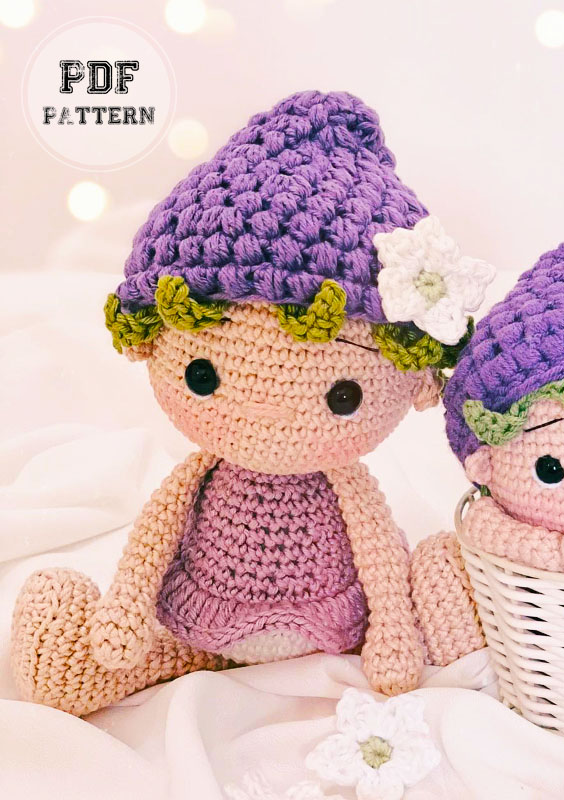 DOLL PATTERNS Crochet Baby Berry Doll Amigurumi PDF Pattern | Inspire ...