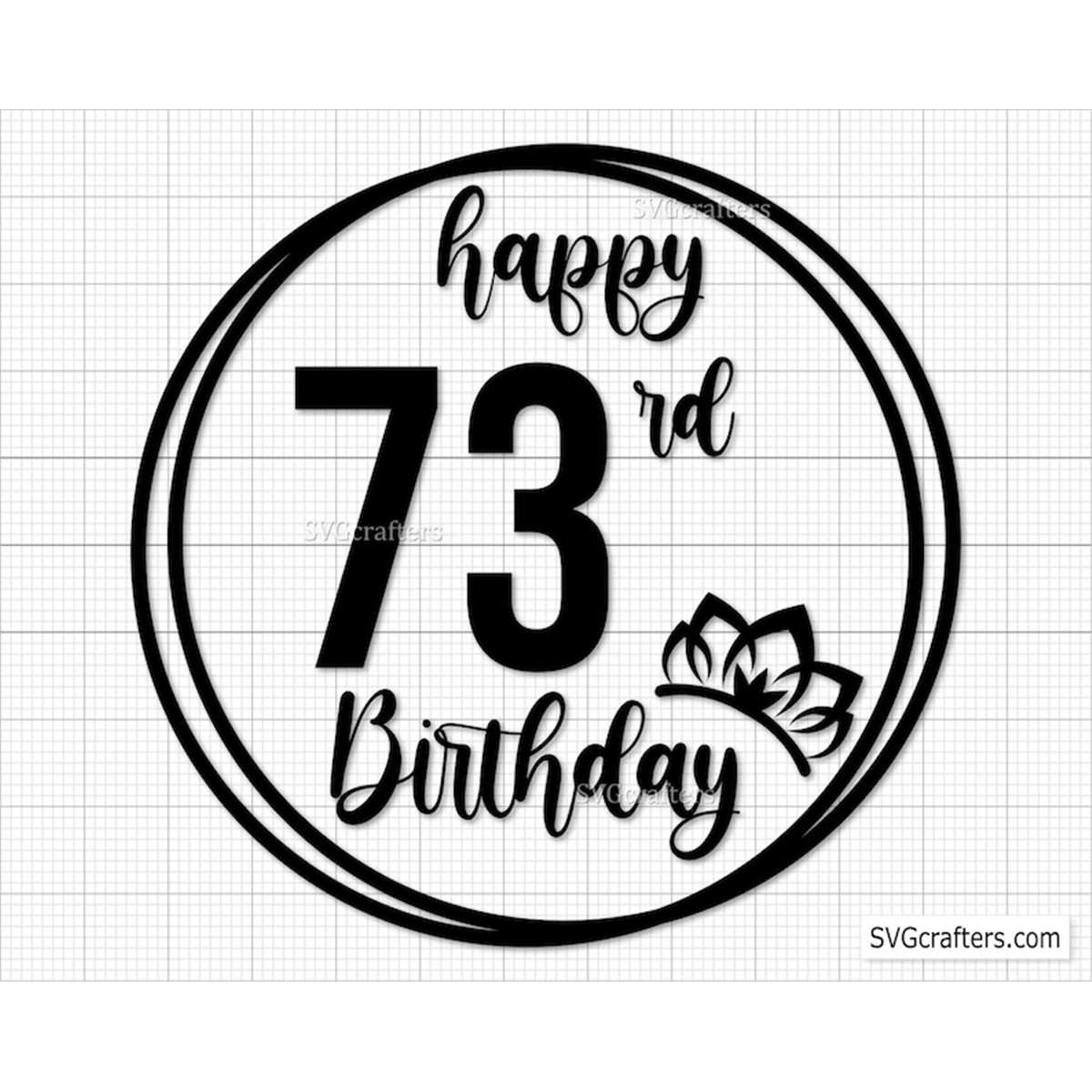 73rd Birthday Svg Png, 73rd svg, Aged to perfection svg, 73 - Inspire ...