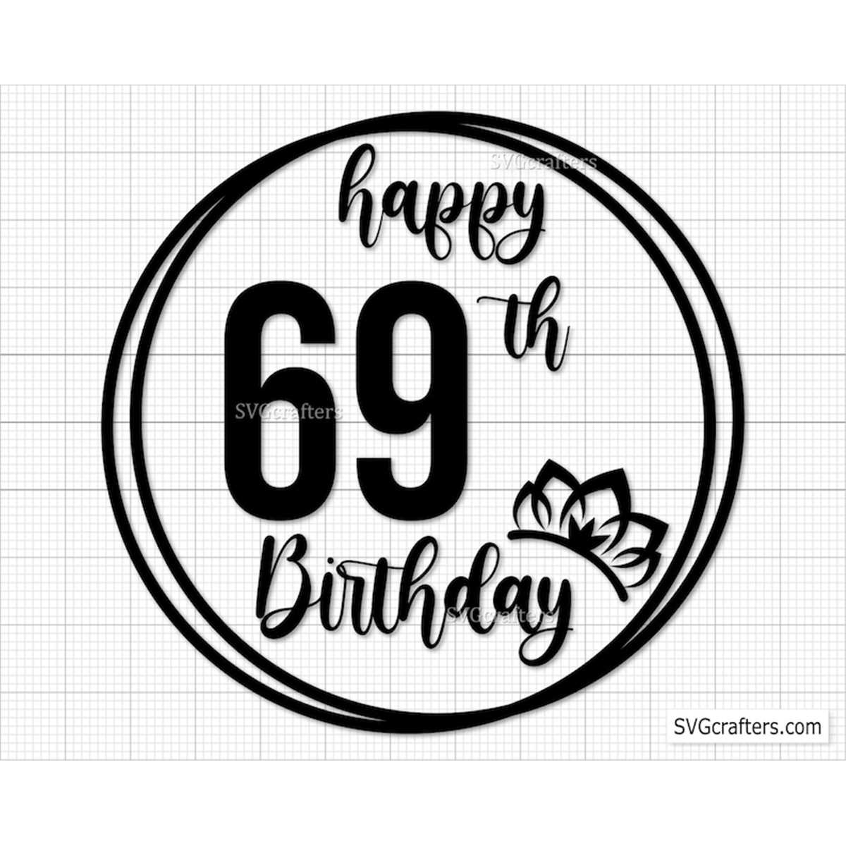 69th Birthday Svg Png, 69th svg, Aged to perfection svg, 69 | Inspire ...