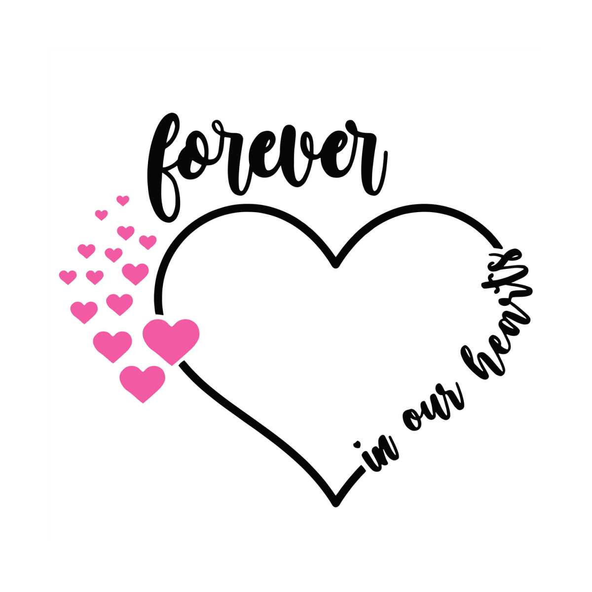 In loving memory svg, memorial svg, Forever In Our Hearts sv | Inspire ...