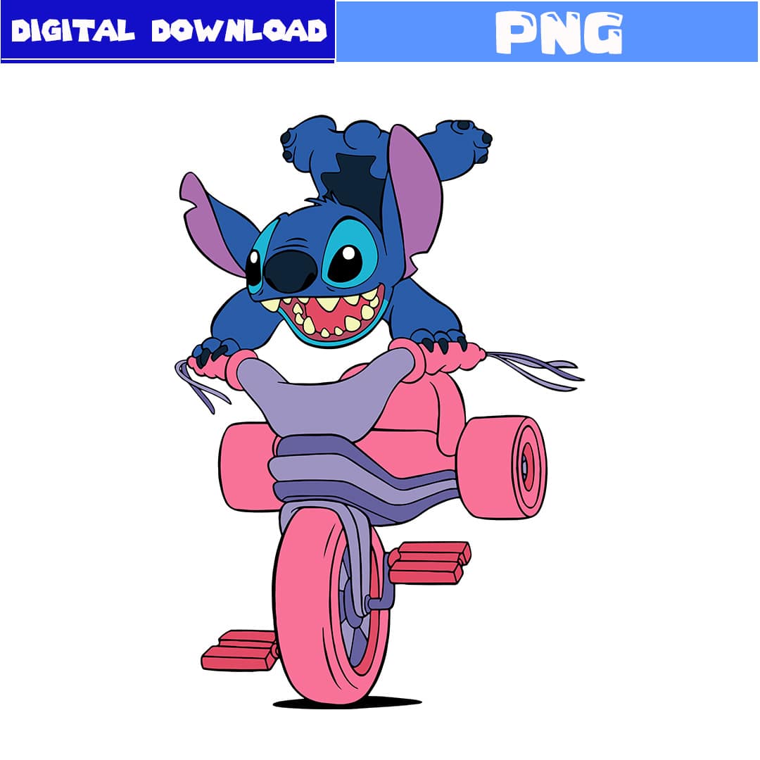 Stitch Cycling Png, Lilo And Stitch Png, Stitch Png, Summer | Inspire ...