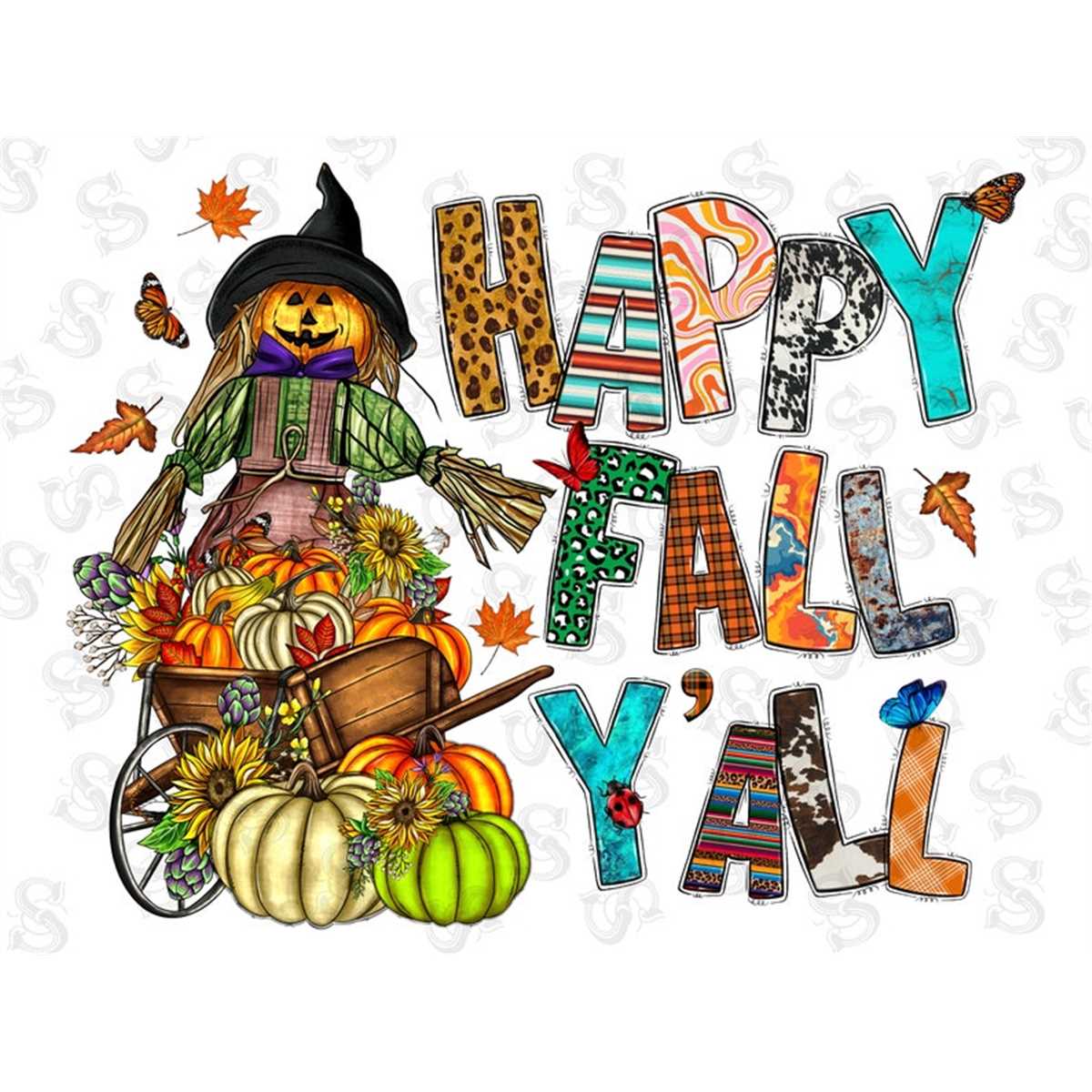 Happy Fall Y'all PNG, Pumpkin PNG, Fall PNG, Happy Fall Png, - Inspire ...