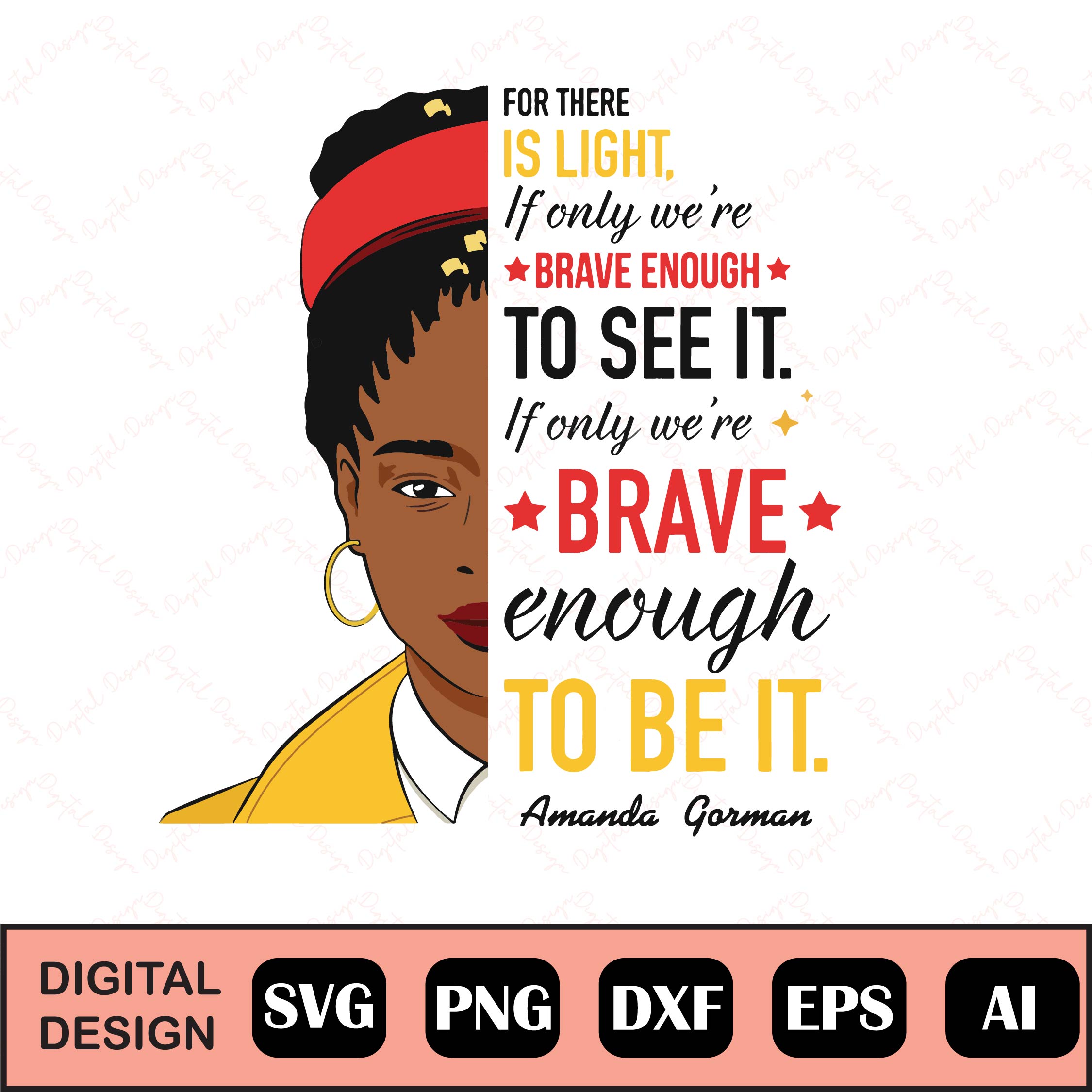 Amanda Gorman svg, vice president bundle - SVG PNG And JPEG, | Inspire ...