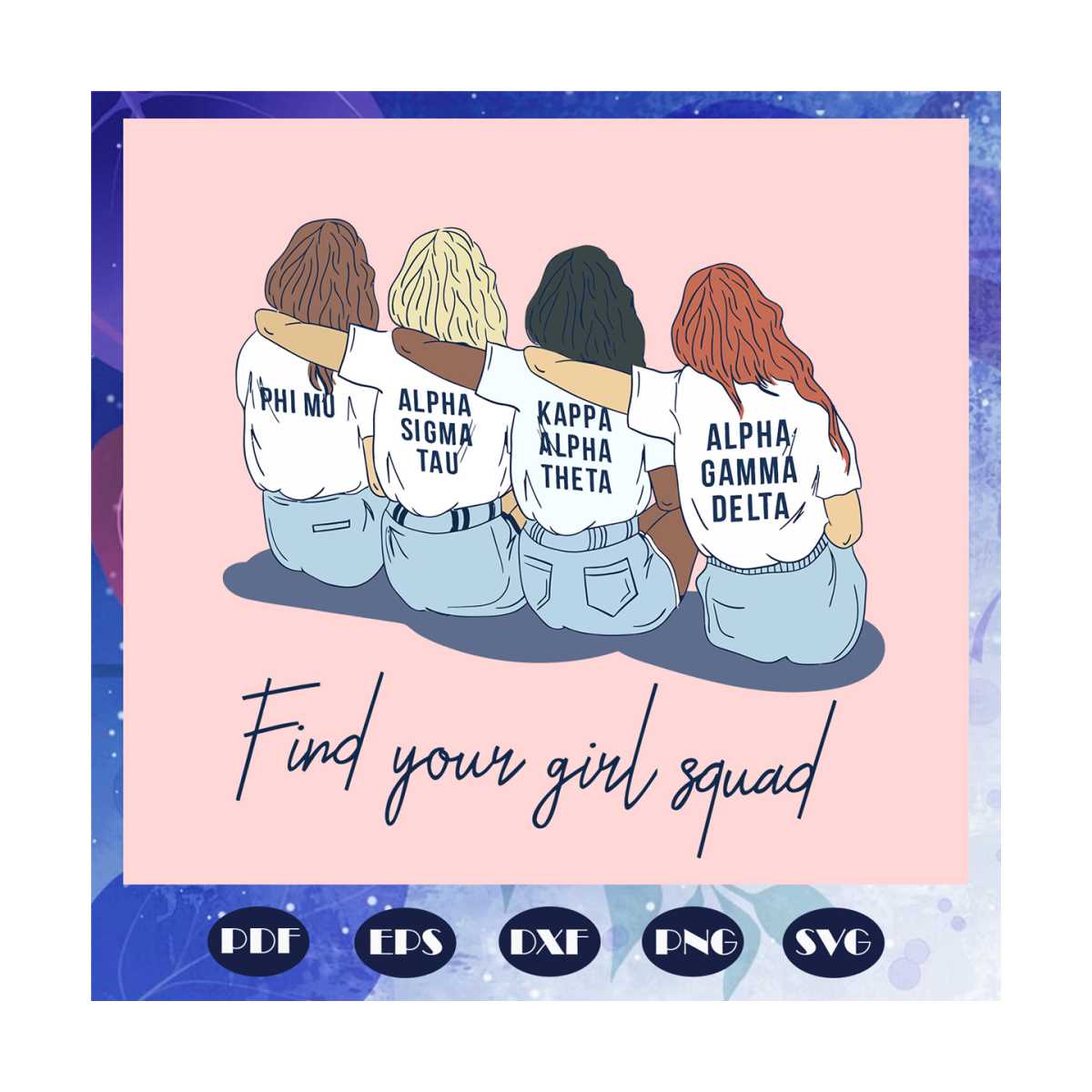 Find your girl squad, kappa delta svg, alpha kappa alpha, ka | Inspire ...