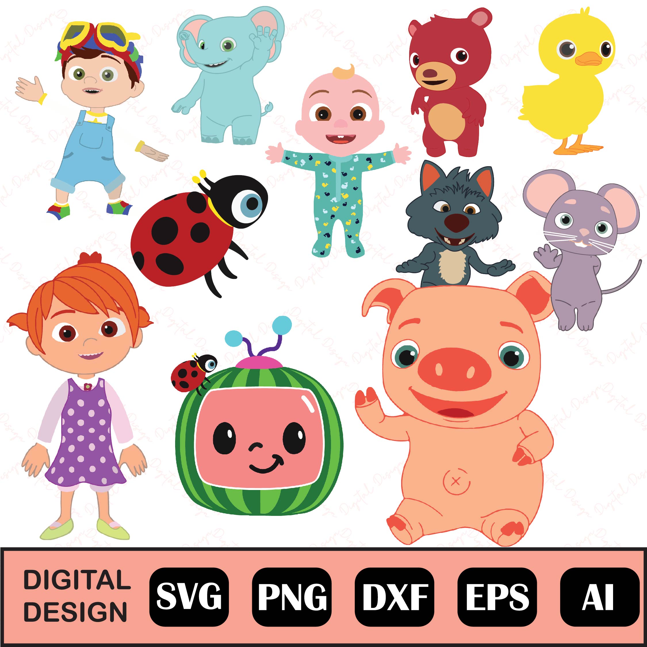 CocoMelon, CocoMelon SVG, CocoMelon Clipart CocoMelon cut fi | Inspire ...