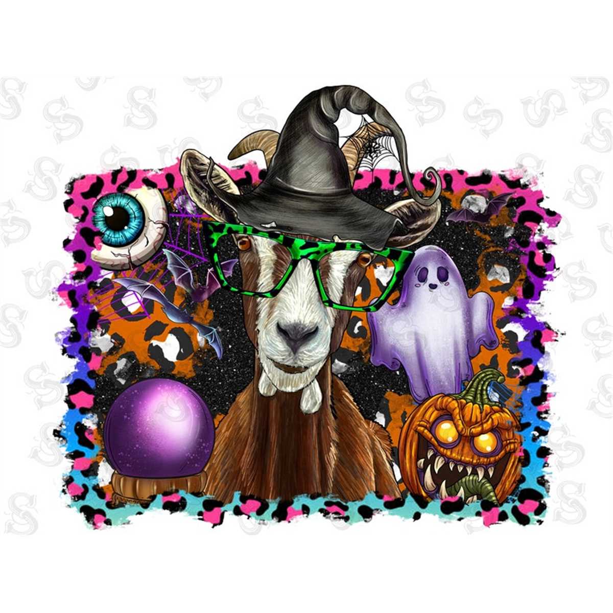 Halloween Goat Png Sublimation Design,Animals Goat Png,Ghost - Inspire ...