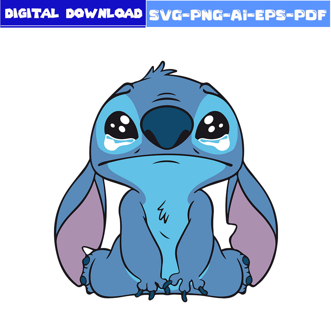 Stitch Sad Svg, Lilo And Stitch Svg, Funny Stitch Svg, Stitc | Inspire ...
