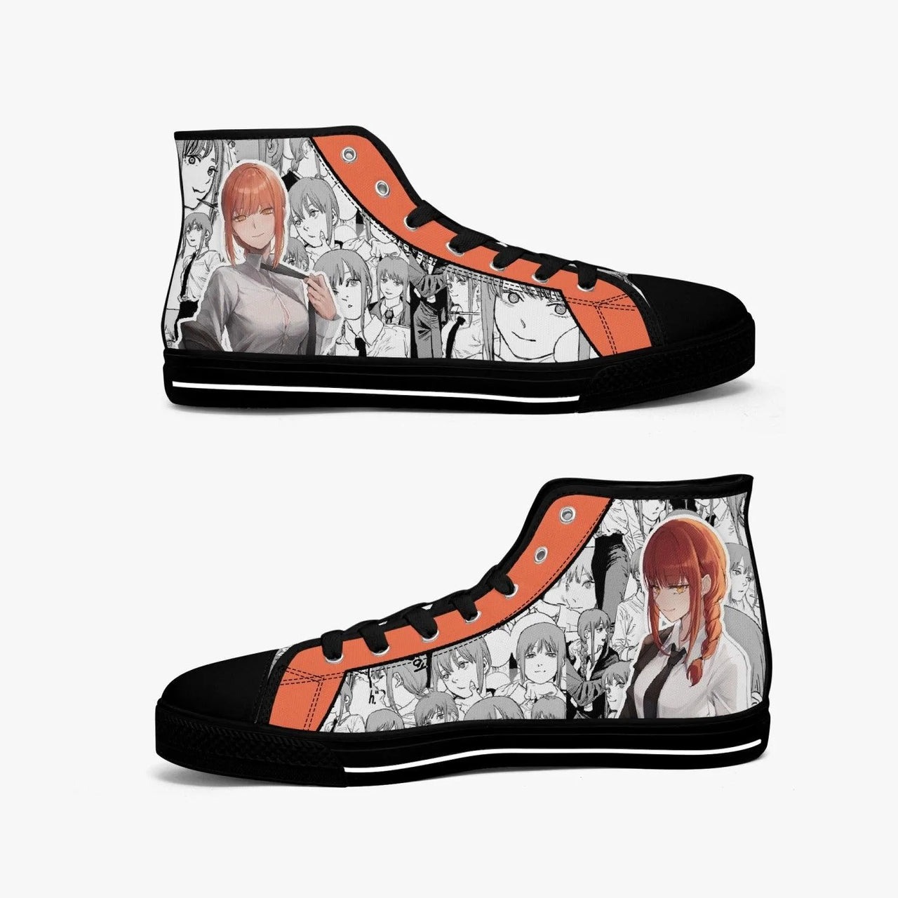 Chainsaw Man Makima High Canvas Shoes for Fan, Chainsaw Man - Inspire ...