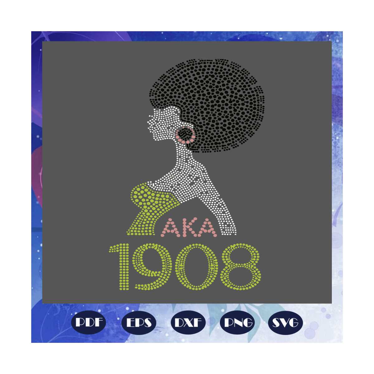 AKA girl 1908, aka sorority gift, aka sorority svg, Aka svg, | Inspire ...