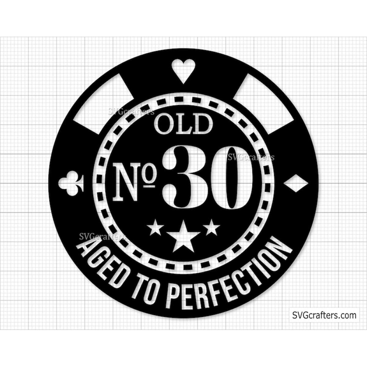 Poker 30th birthday svg, 30th svg, Old Number 30 svg, 30th C - Inspire ...