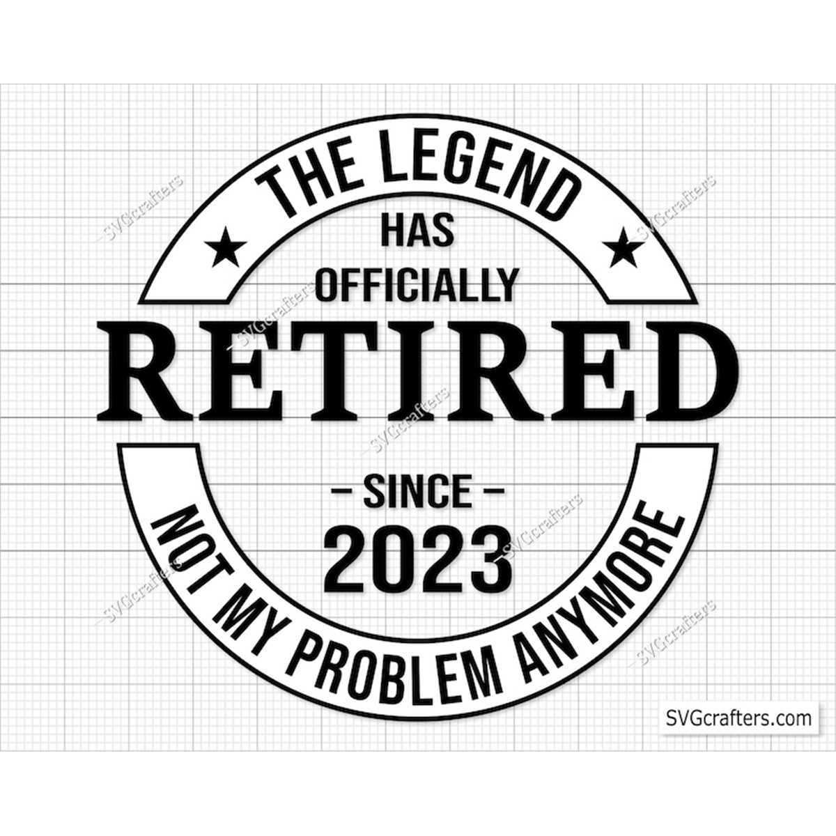 The Legend Has Officially Retired svg, Retirement svg, Retir - Inspire ...