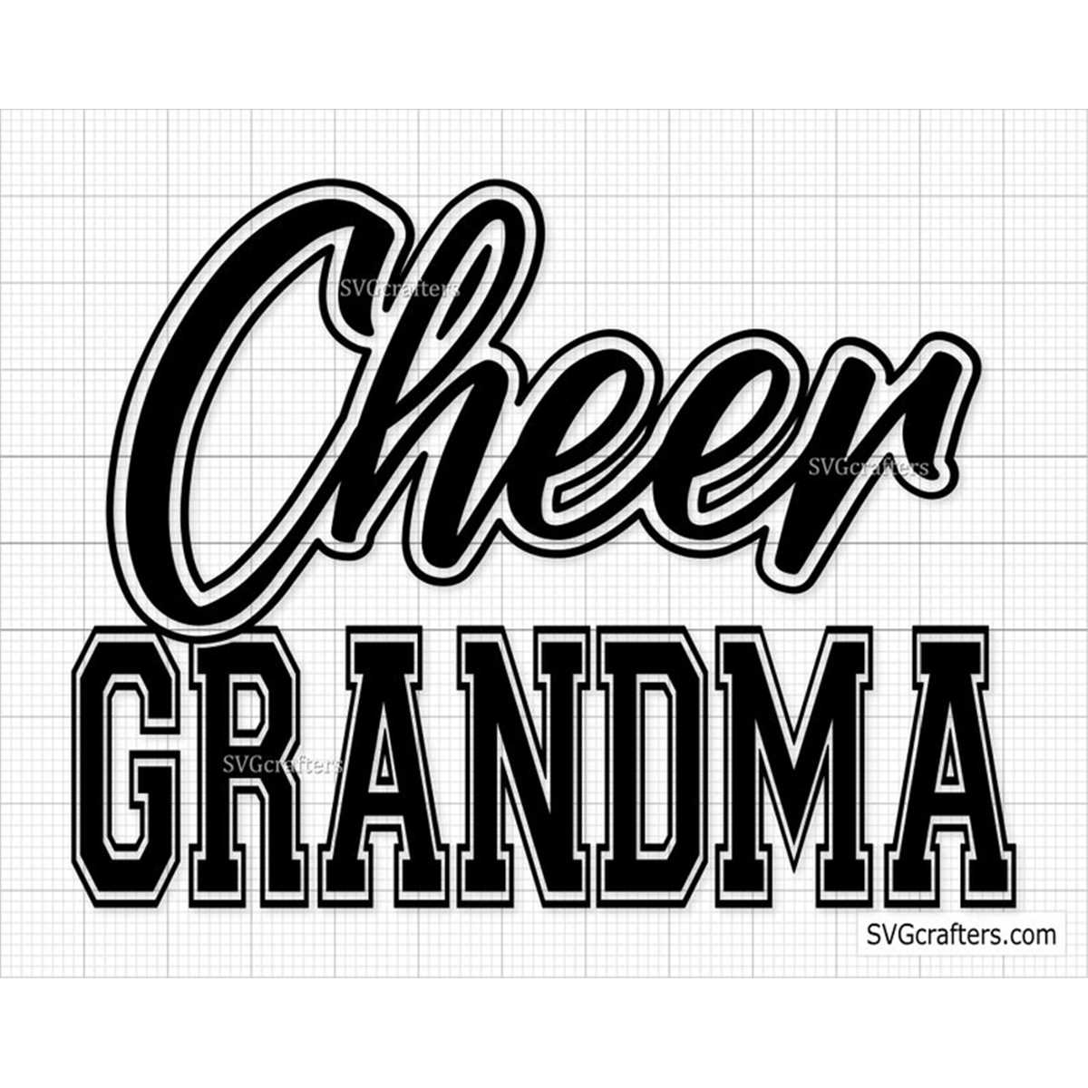 Cheer Grandma, cheer coach svg, cheerleader svg, coach svg, - Inspire ...