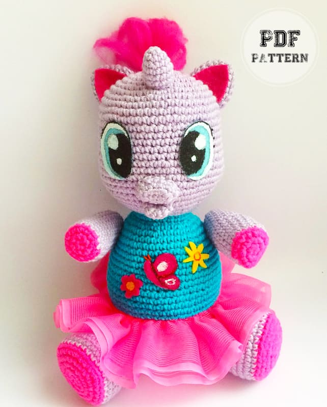 UNICORN PATTERNS My Little Pony Crochet Unicorn PDF Pattern - Inspire ...