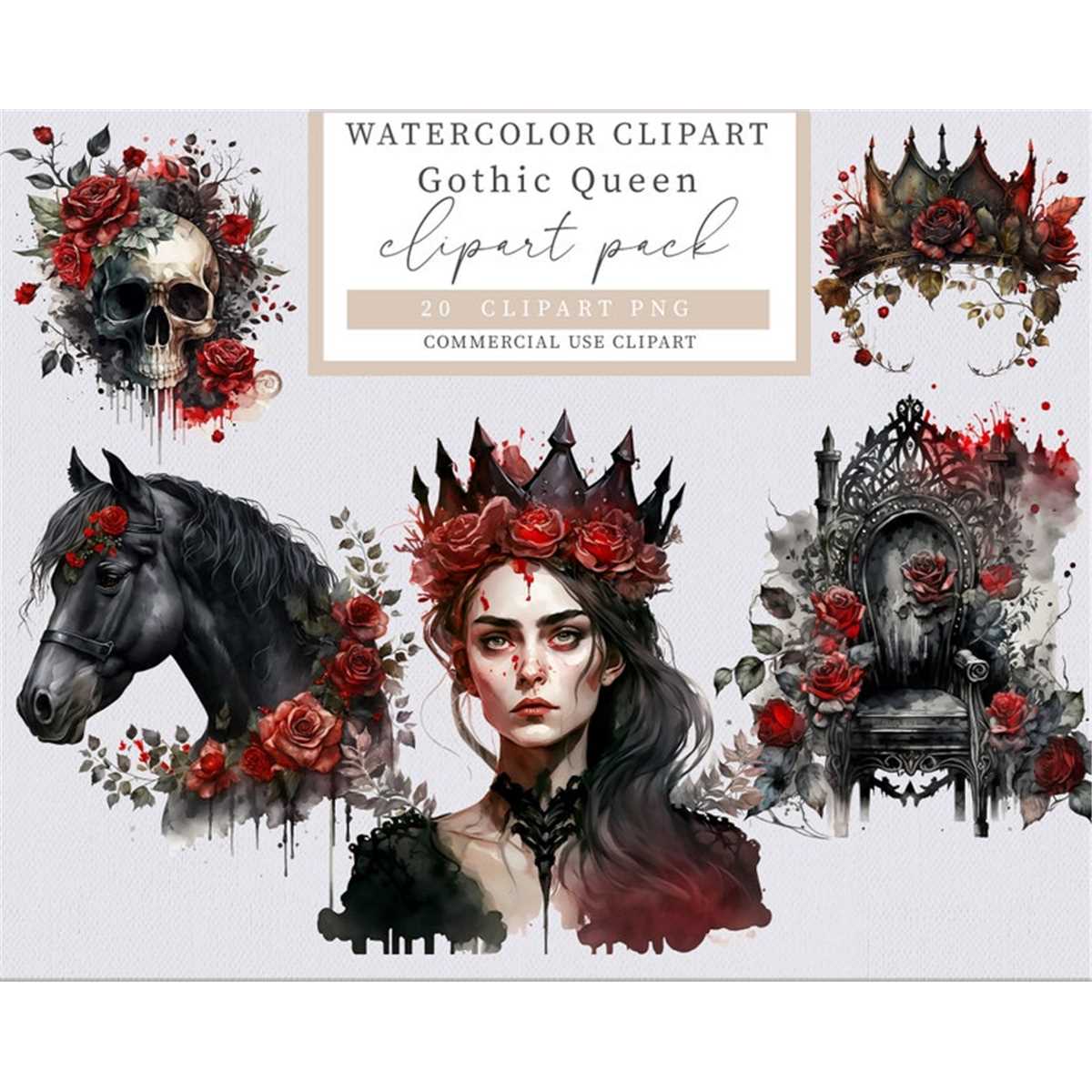 Gothic Queen clipart, Gothic clipart, Gothic png, Gothic bun - Inspire ...