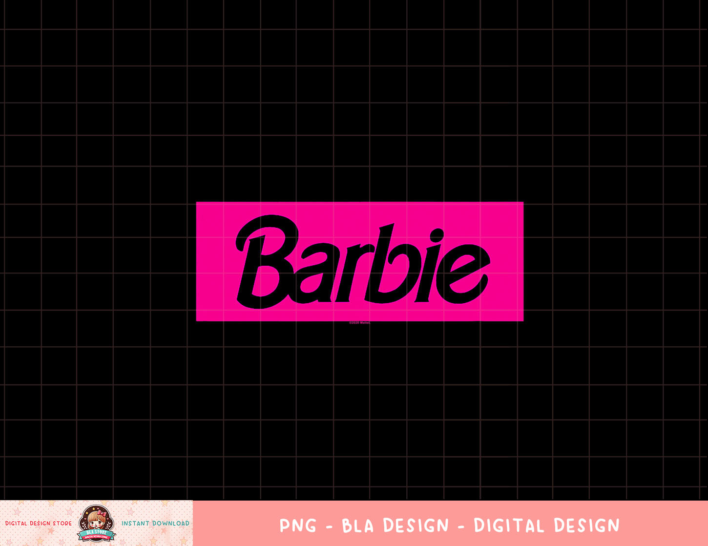 Barbie Classic Pink Logo png, sublimation copy | Inspire Uplift