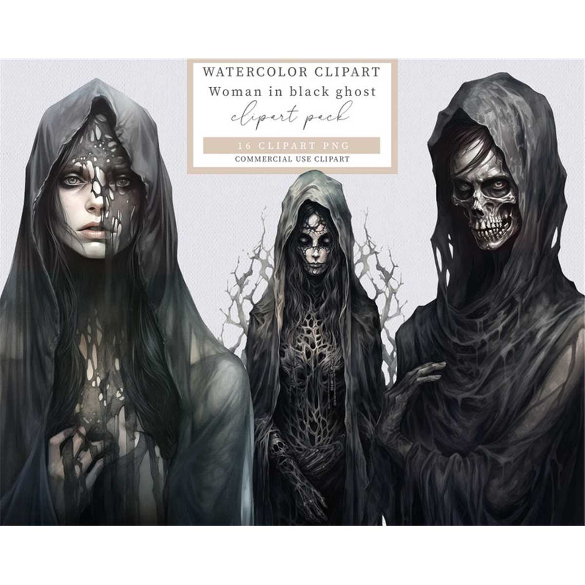 Woman in black clip art, Ghost clip art, Halloween clip art, - Inspire ...