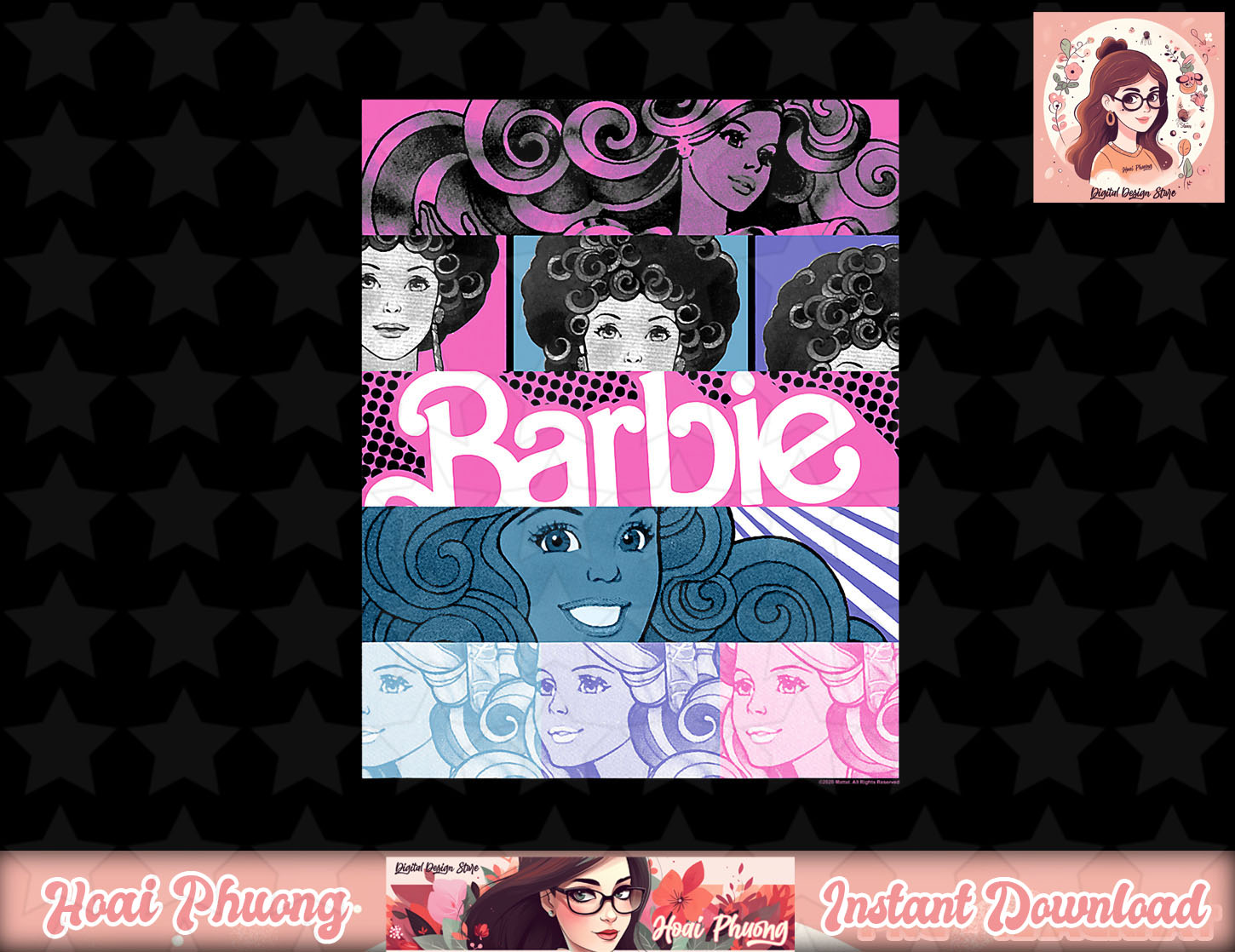 Barbie Comic Barbie Art png, sublimation copy | Inspire Uplift