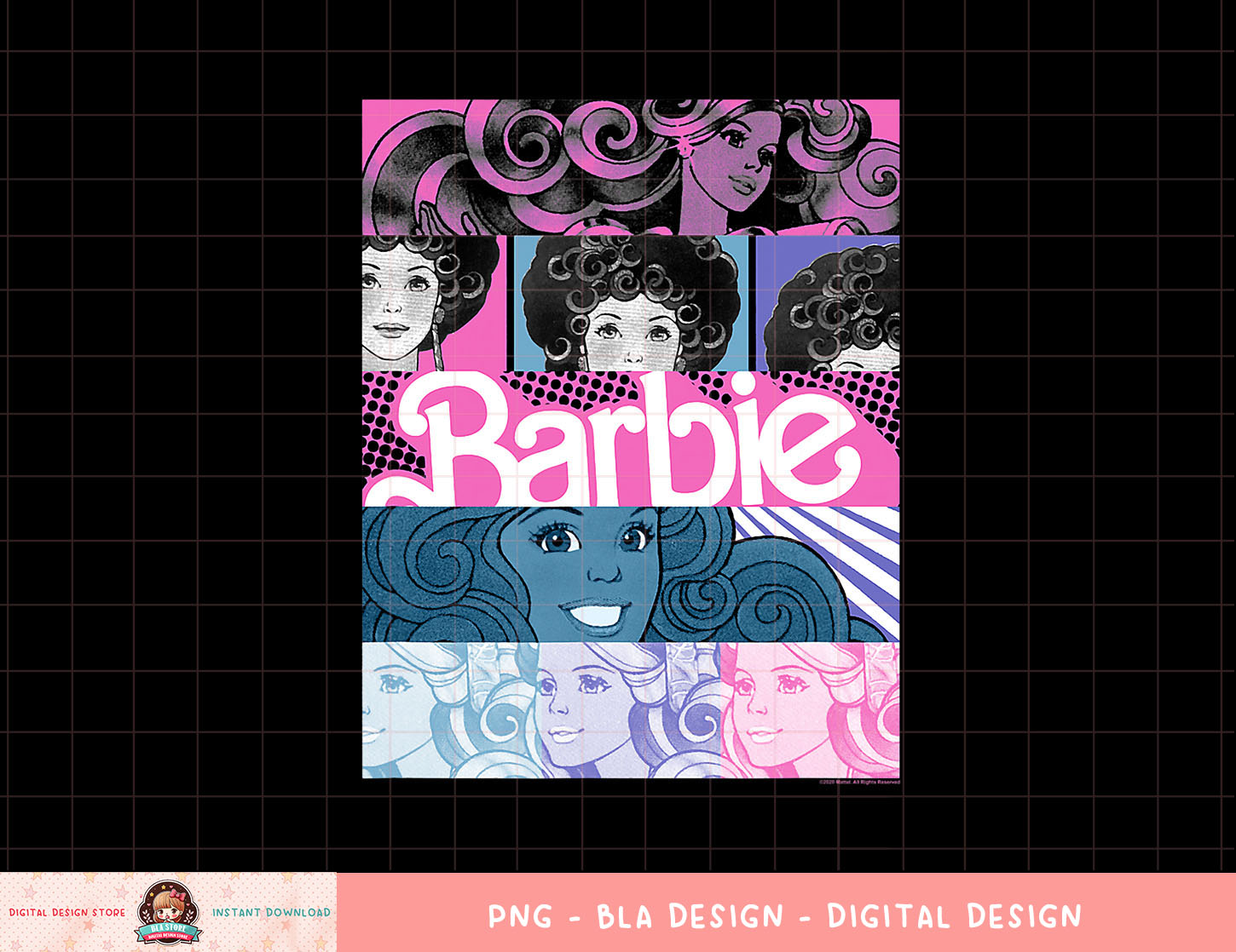 Barbie Comic Barbie Art png, sublimation copy | Inspire Uplift
