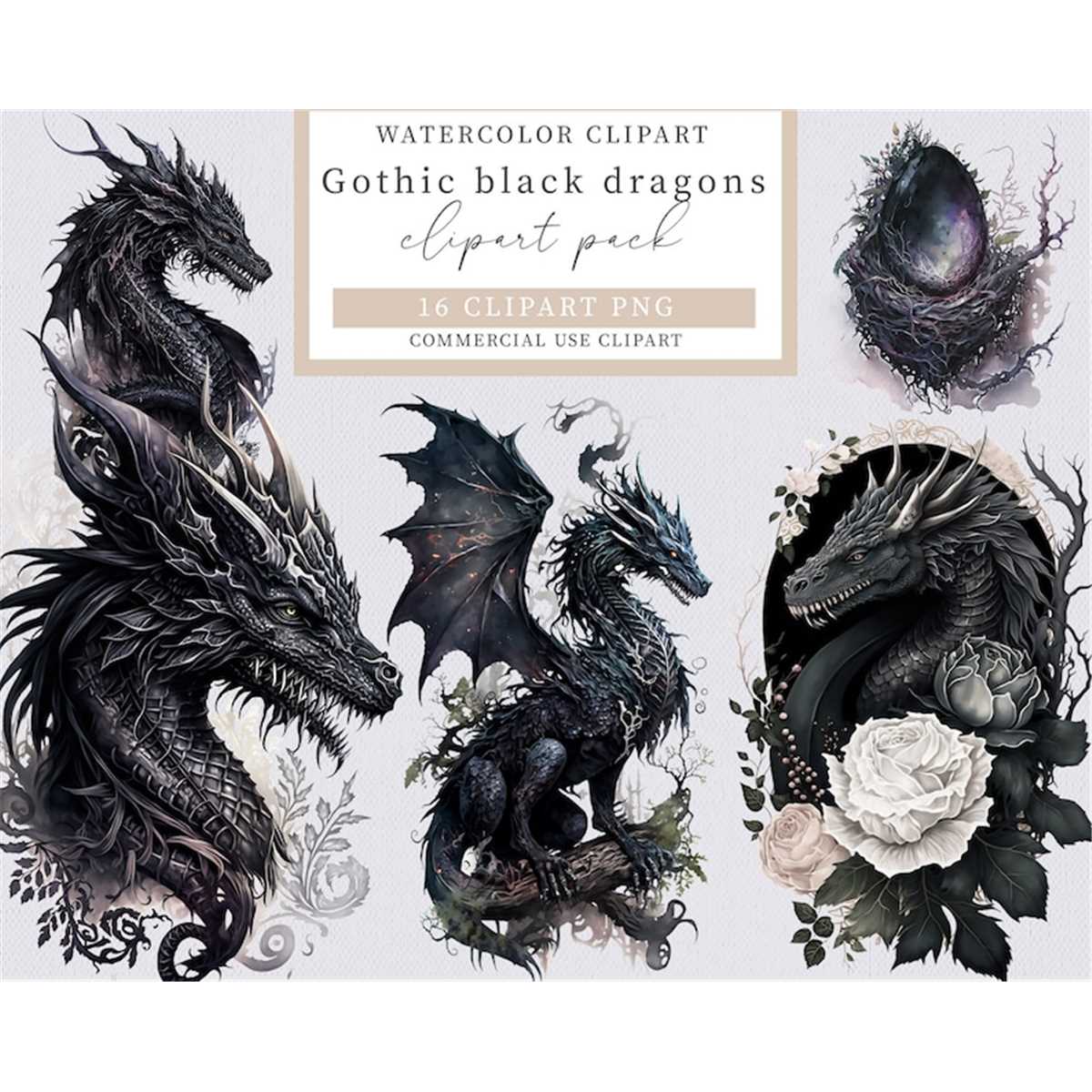 Gothic black dragons clipart, Gothic clipart, Dragons clipar | Inspire ...