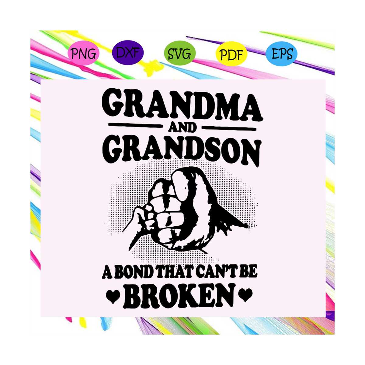 Grandma and grandson svg, a bond that cant be broken, grandm | Inspire ...