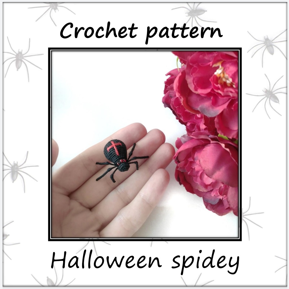 PDF crochet pattern little spider. Crochet miniature pattern | Inspire ...