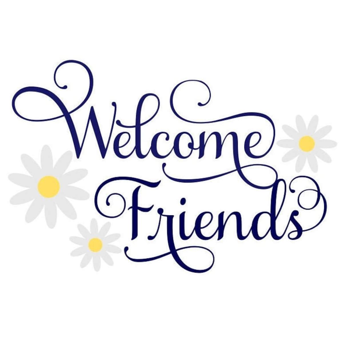 Welcome Sign SVG, Welcome Friends SVG, Welcome SVG, Digital - Inspire ...