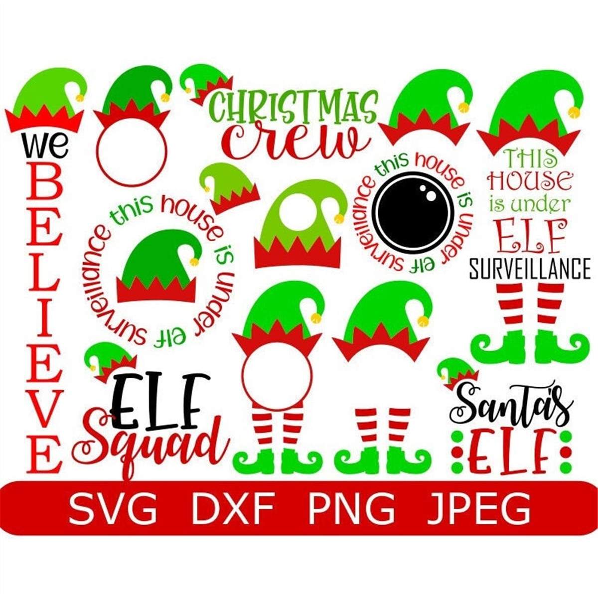 Elf SVG Bundle, Christmas SVG, Elf Surveillance, Digital Dow - Inspire ...