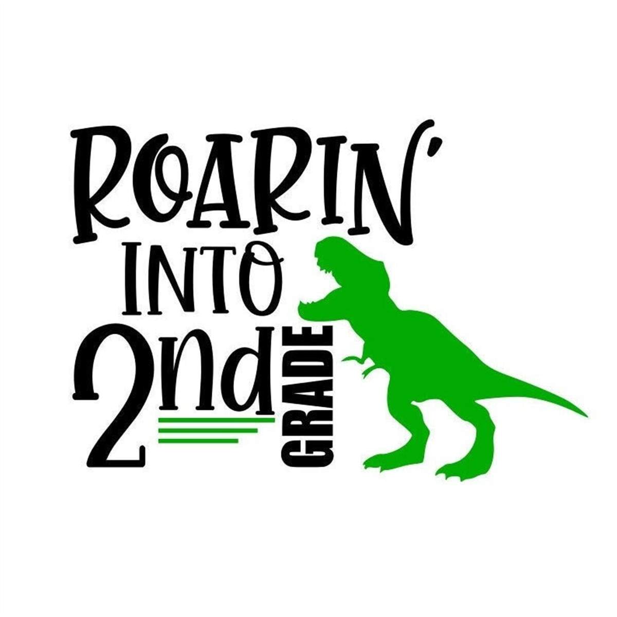 2nd Grade SVG, Roarin' into 2nd Grade SVG, Dinosaur Shirt SV - Inspire ...