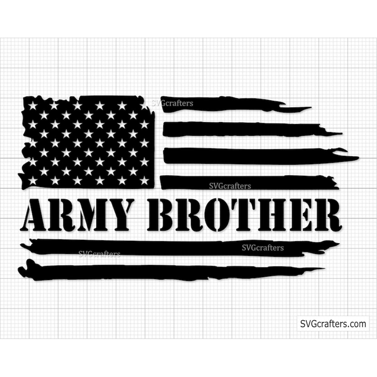 Army Brother Svg Png, army svg, military svg, proud army bro | Inspire ...