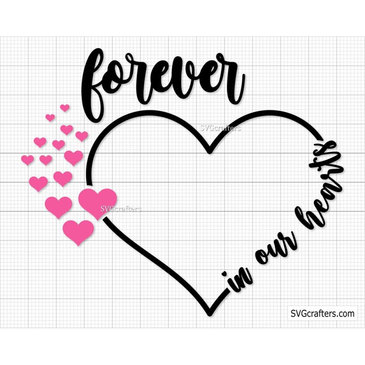 Memorial svg, in loving memory svg, Forever In Our Hearts sv | Inspire ...