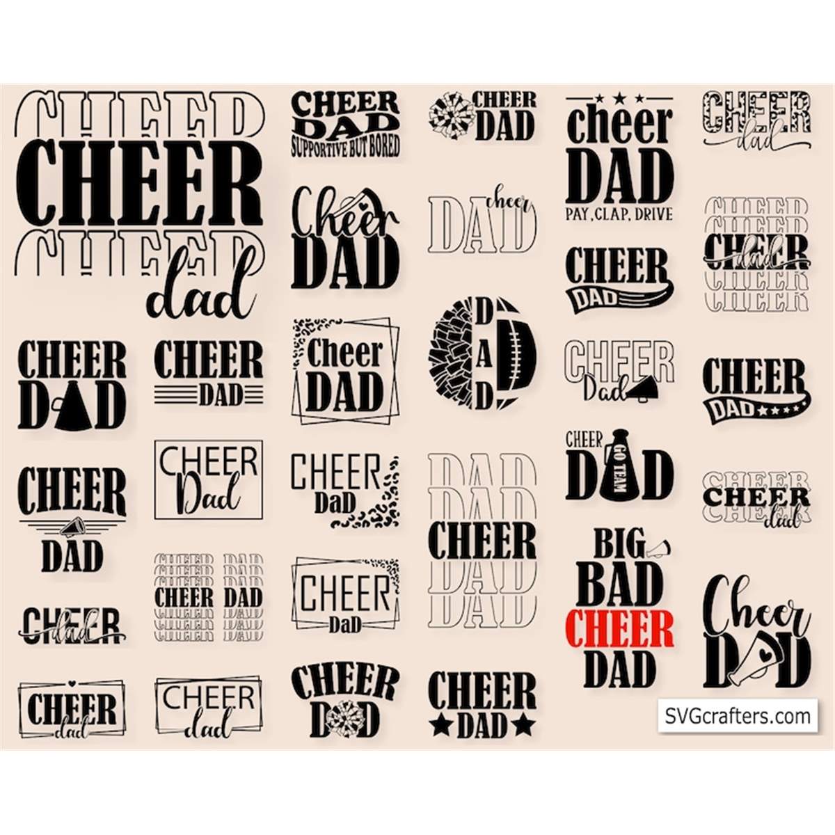 Cheer Dad Svg, Cheer Coach Svg Bundle, Cheer Coach Svg, Chee - Inspire ...