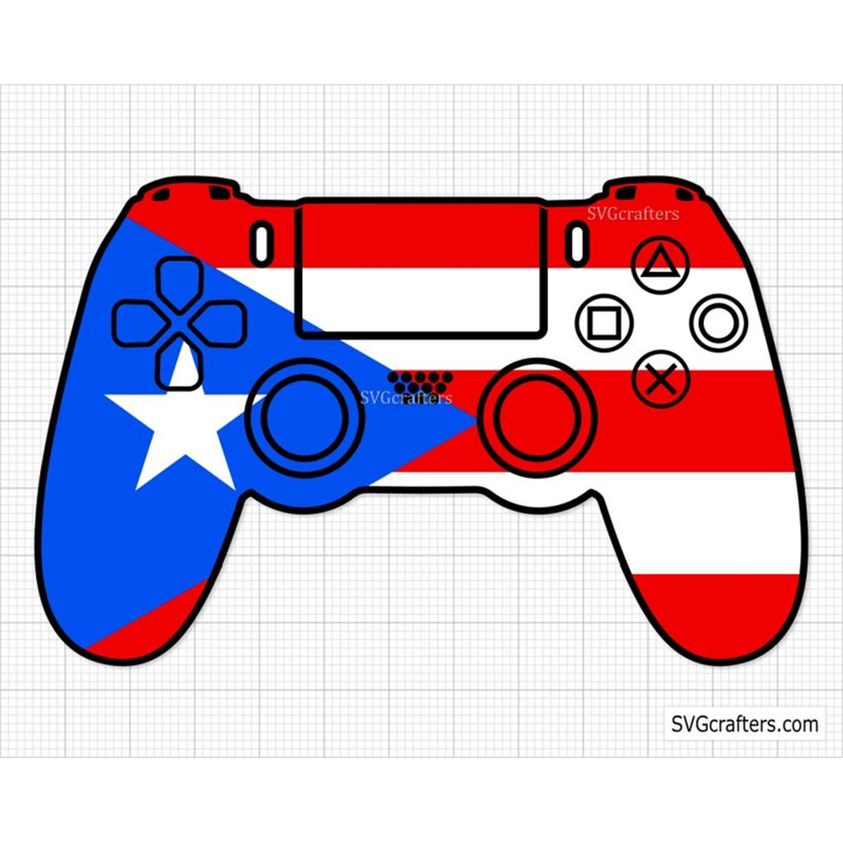 Puerto Rican Flag Video Game Controller svg, Puerto Rico Fla | Inspire ...