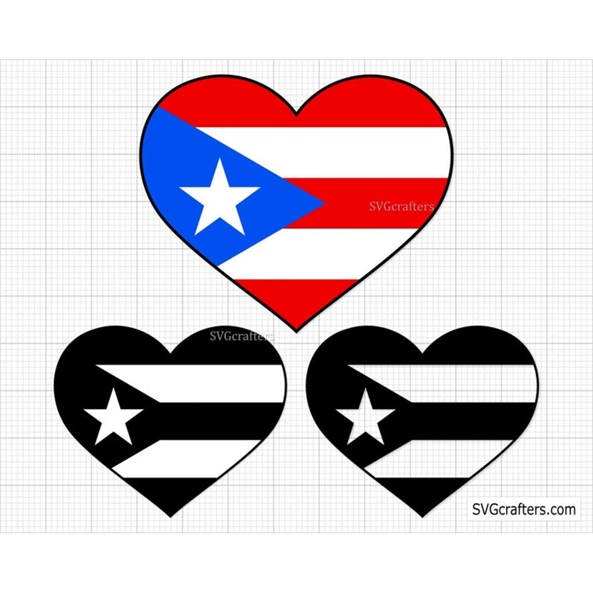 Puerto Rico Heart Flag svg, puerto rican svg, puerto rico sv | Inspire ...