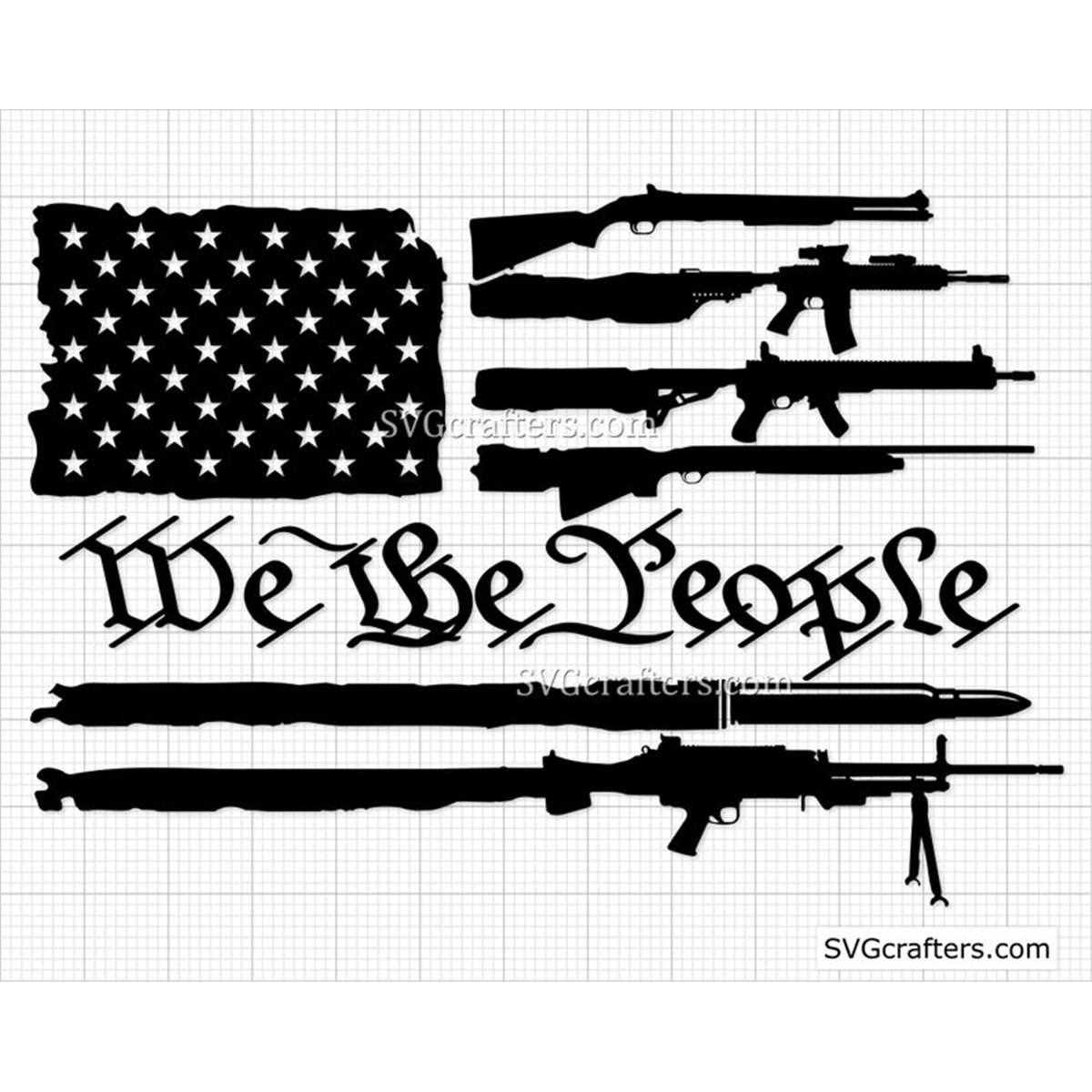 We the people svg, American flag svg, Patriotic svg, 2nd ame | Inspire ...