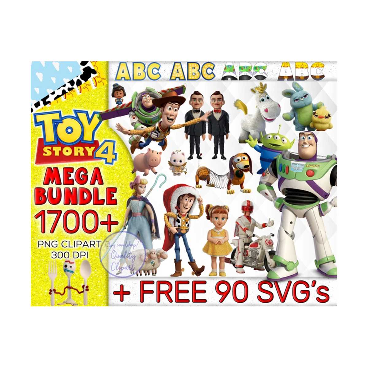 1700 Toy Story Bundle Png, Toy Story 4 Png, Story Alphabet P | Inspire ...