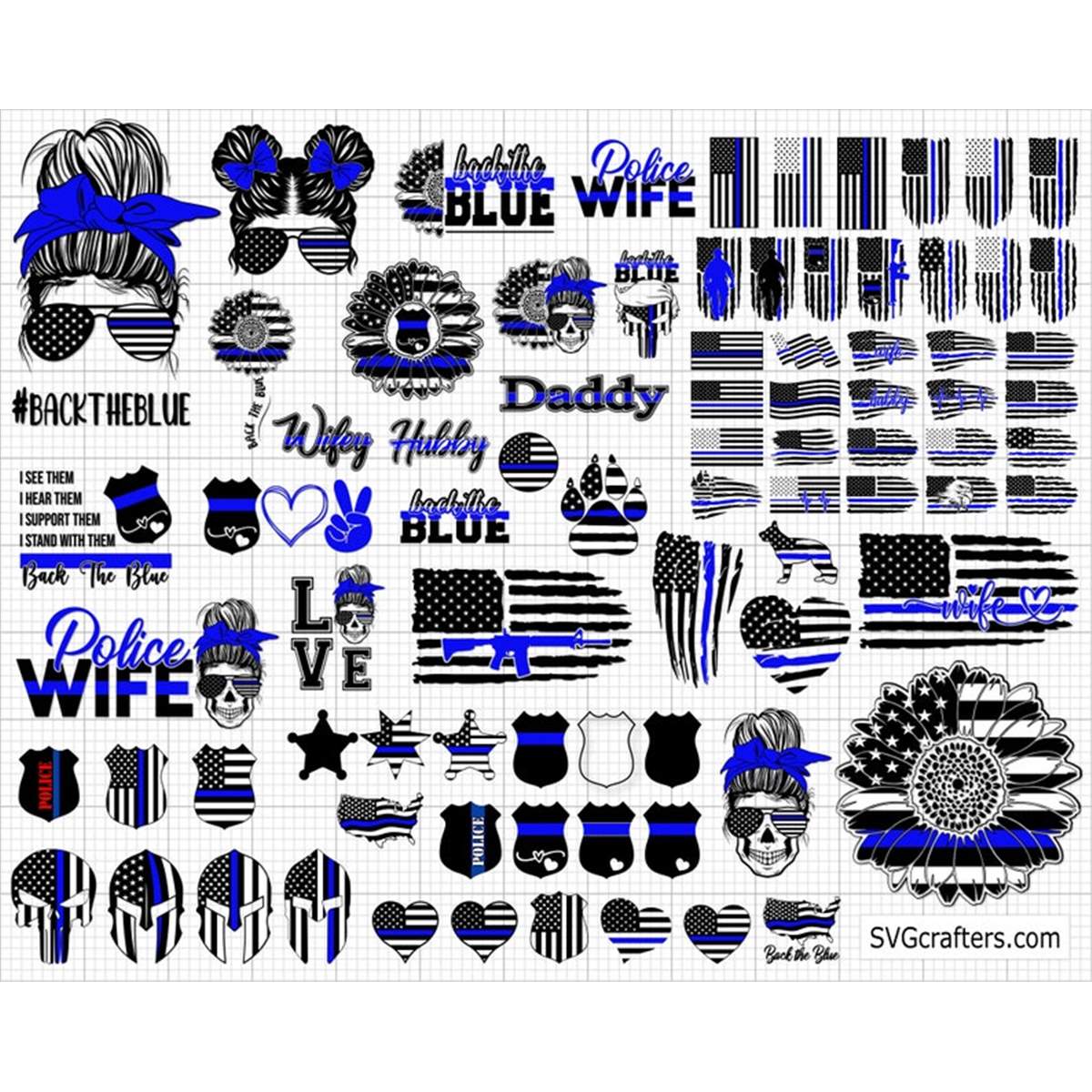 Thin Blue Line svg, Thin blue line svg, Police svg, Back The | Inspire ...