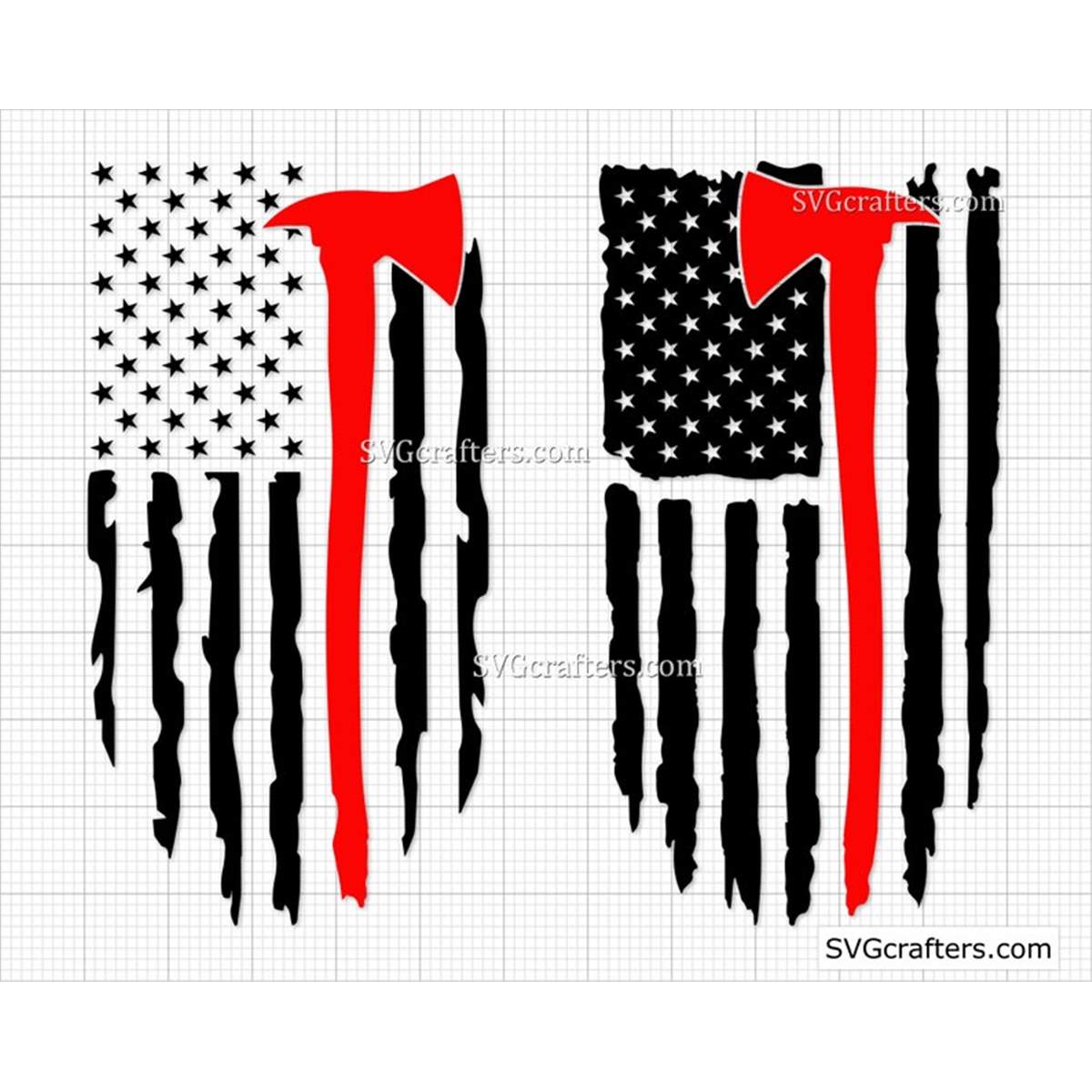 Distressed Flag Firefighter svg, fireman svg, fire dept svg, - Inspire ...