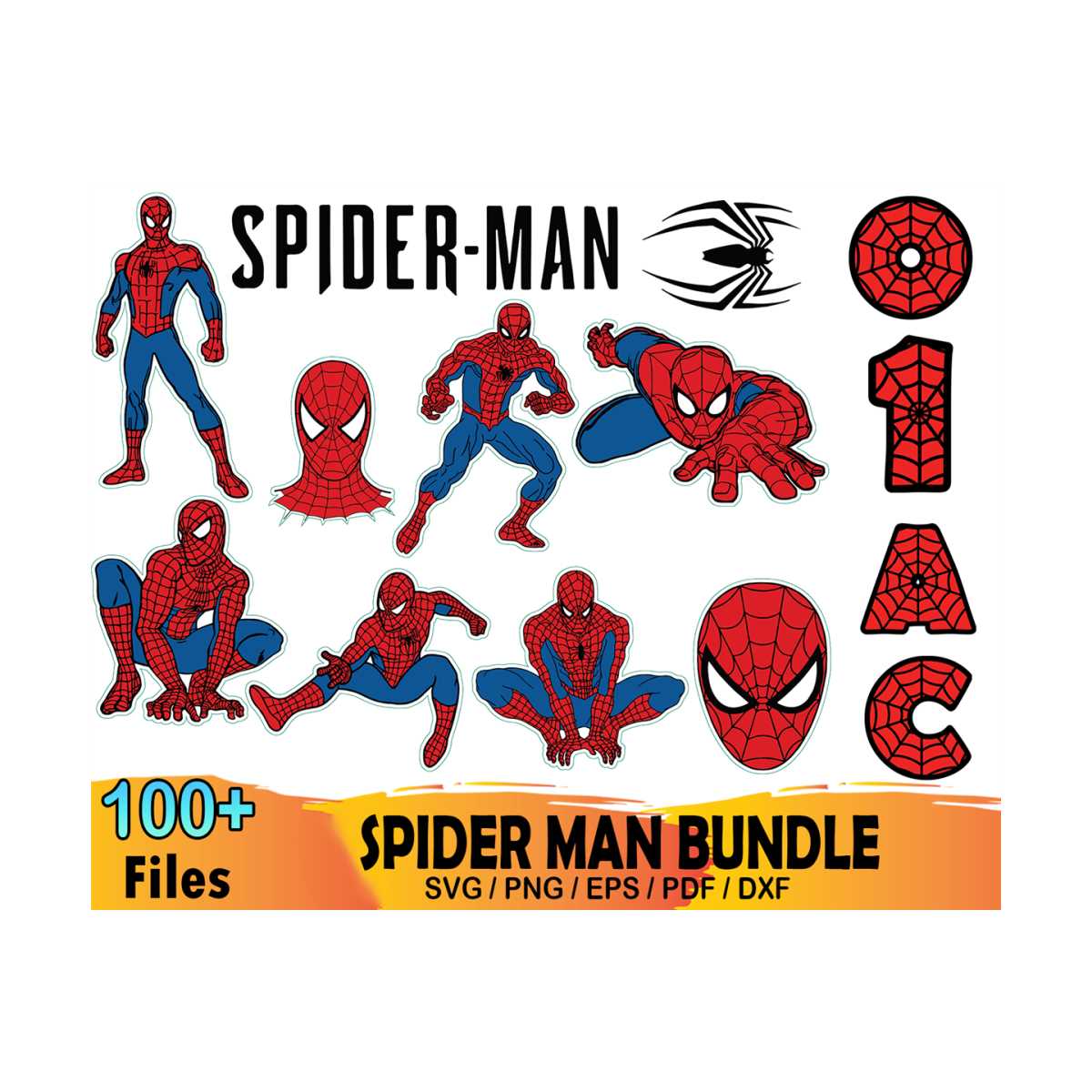 100 Spider Man Bundle Svg, Marvel Svg, Super Hero Svg | Inspire Uplift