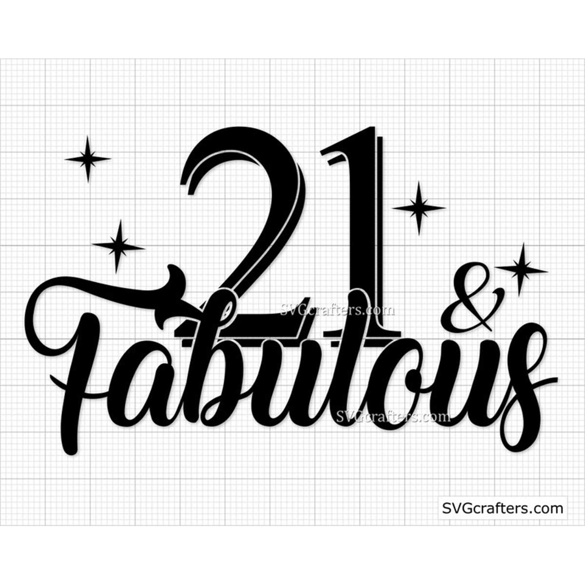 21st birthday svg, 21 birthday svg, 21st svg, 21 and Fabulou - Inspire ...