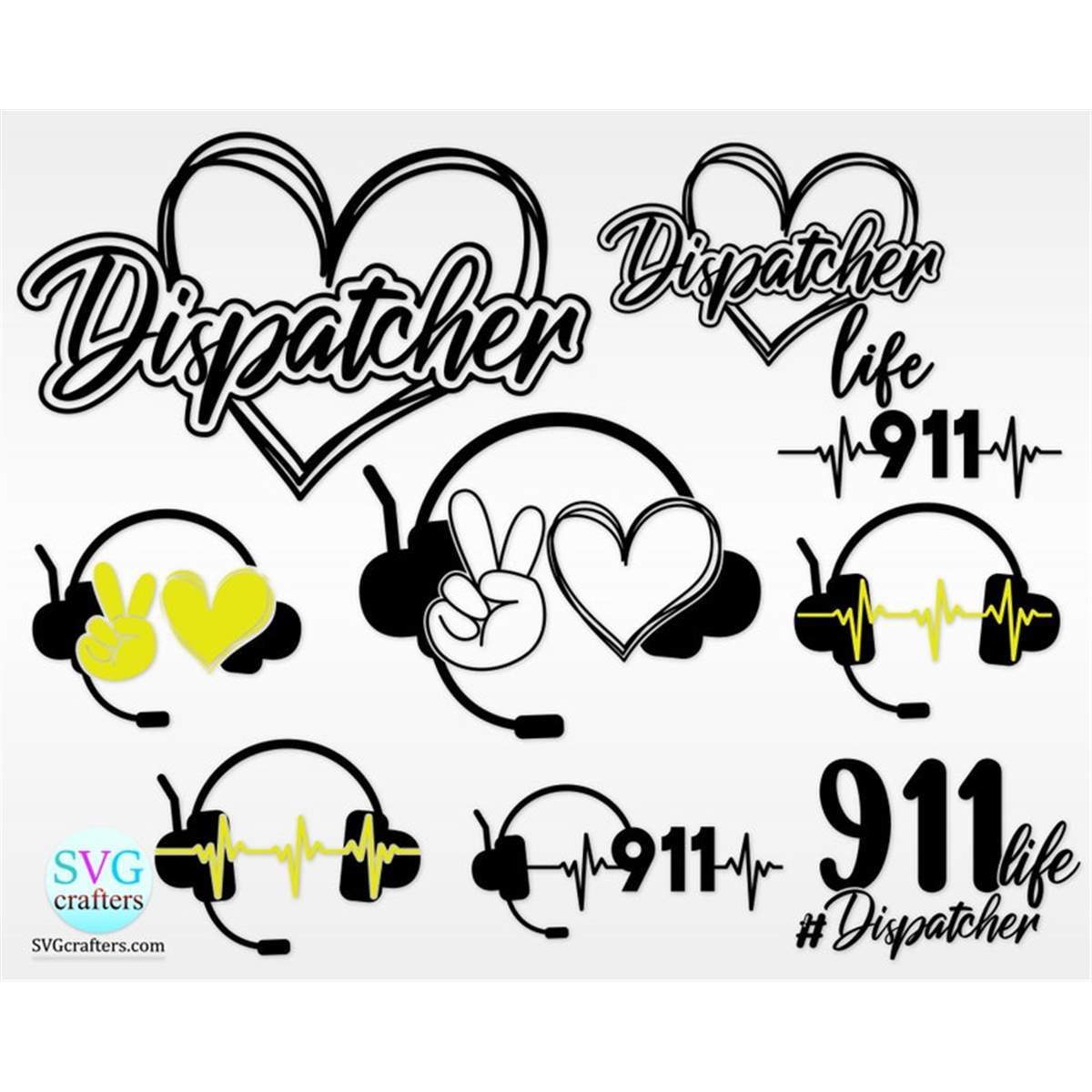 Bundle Dispatcher svg, 911 dispatcher svg, Dispatch svg, Dis | Inspire ...