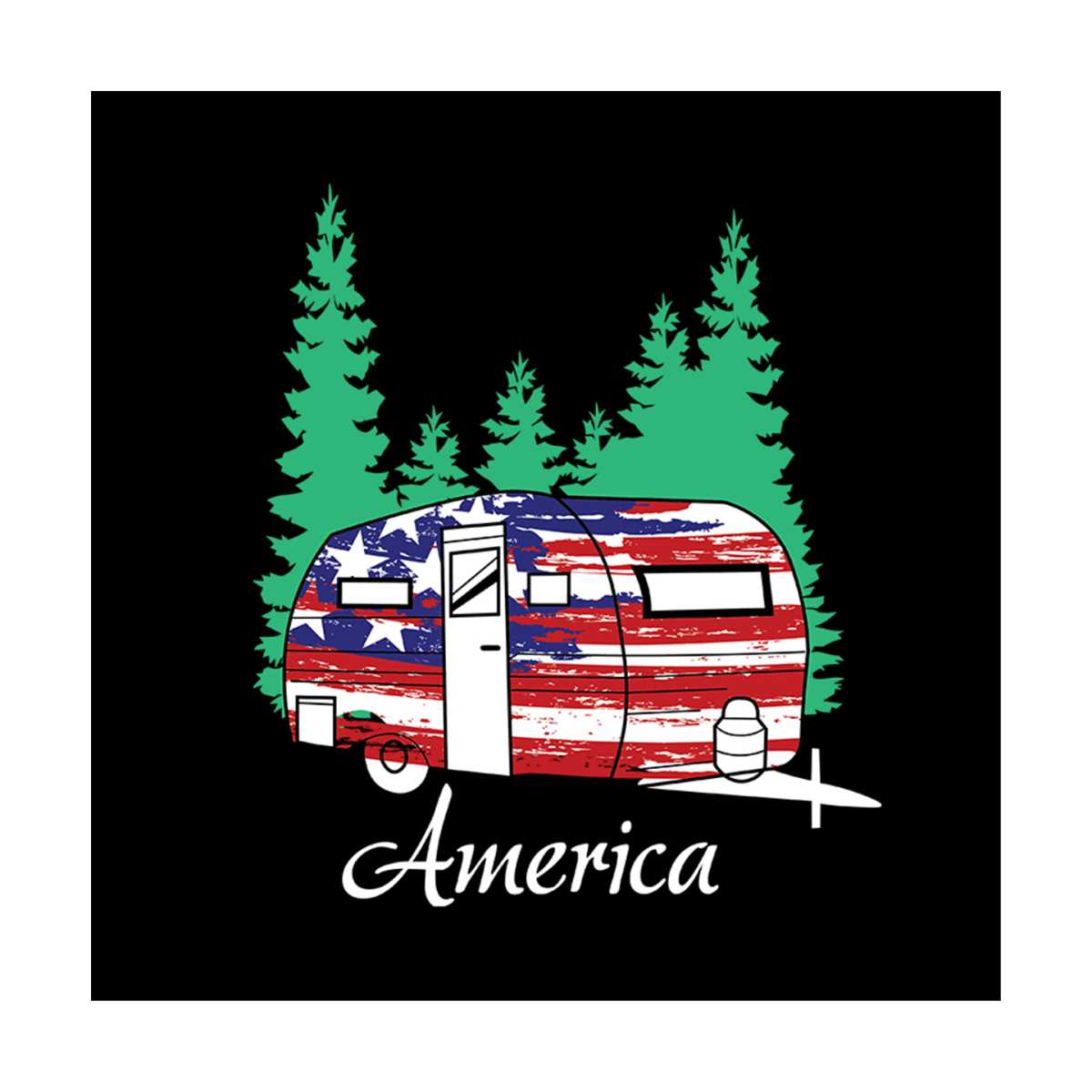 America Camping Van Svg, Independence Svg, Camping Car Svg, | Inspire ...