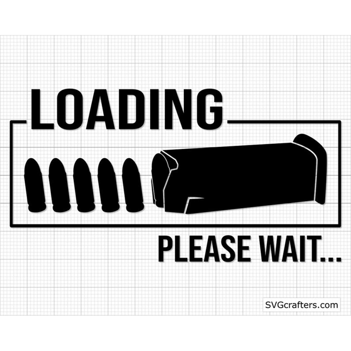 Loading Please Wait svg, Bullet Flag svg, Gun Flag svg, Rifl | Inspire ...