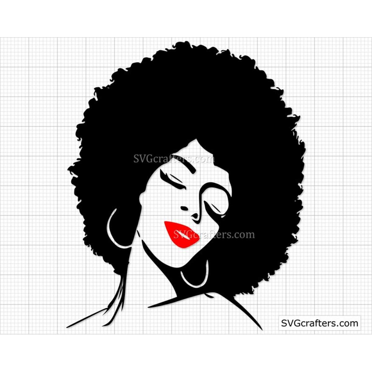 Natural hair svg, Black girl magic svg, afro woman svg, afro - Inspire ...